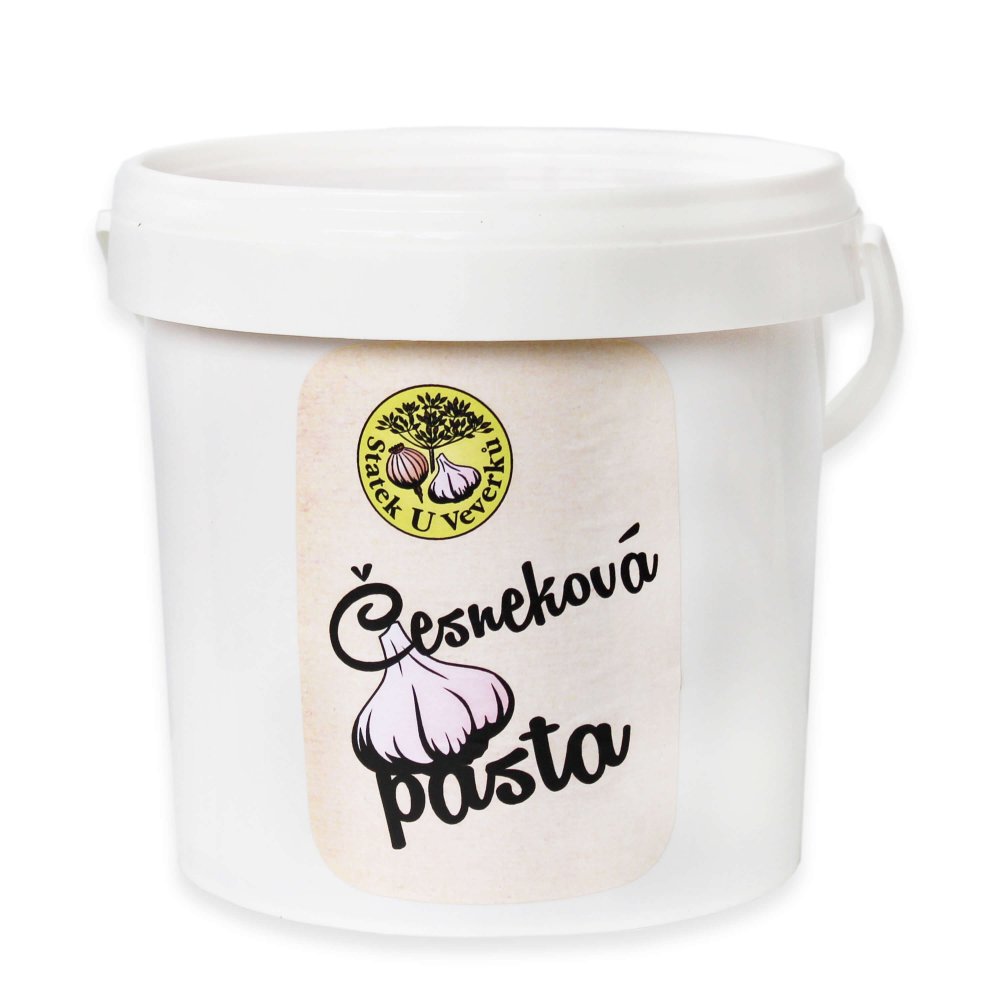 Drcený česnek se solí - Balení pasta: 1 kg :: Statek u Veverků